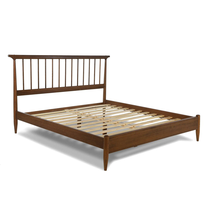 Grain Wood Furniture Mid Century Solid Wood Spindle Bed & Reviews | Wayfair